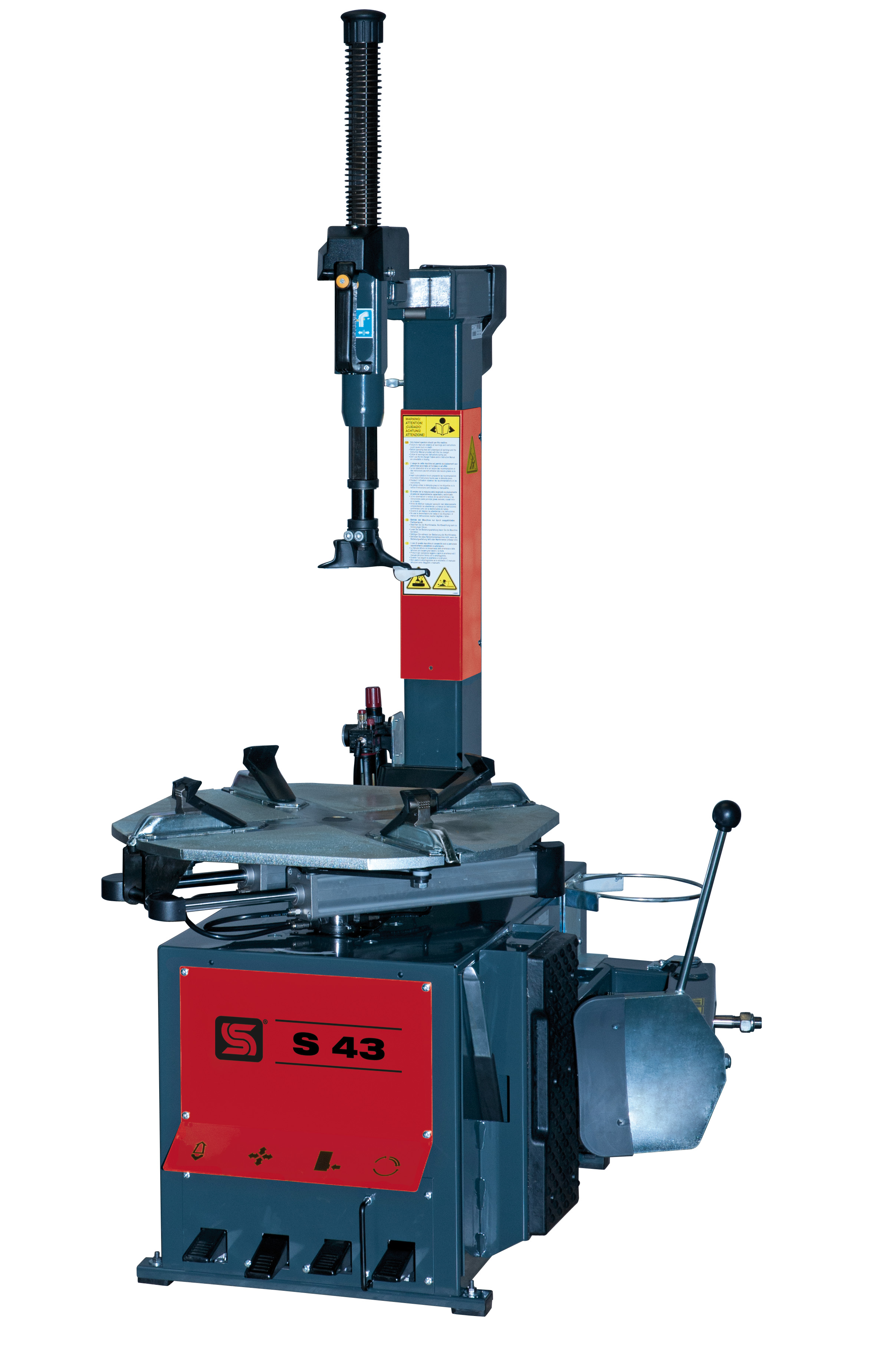 S43 FULLY AUTOMATIC TYRE CHANGER - RED - 330243 - Apaseal